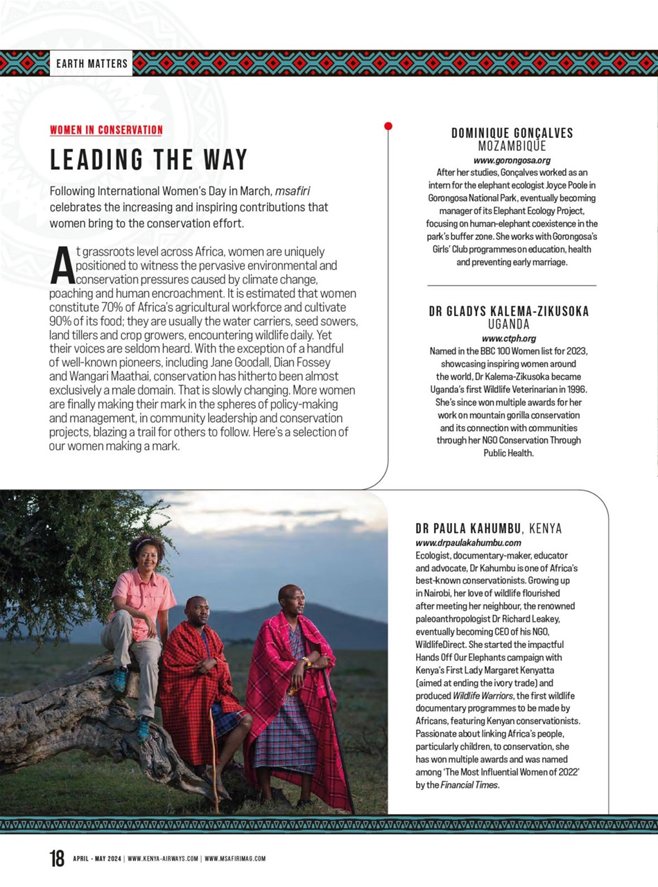MSAFIRI – Kenya Airways Inflight Magazine Assinaturas e April-May 2024 ...