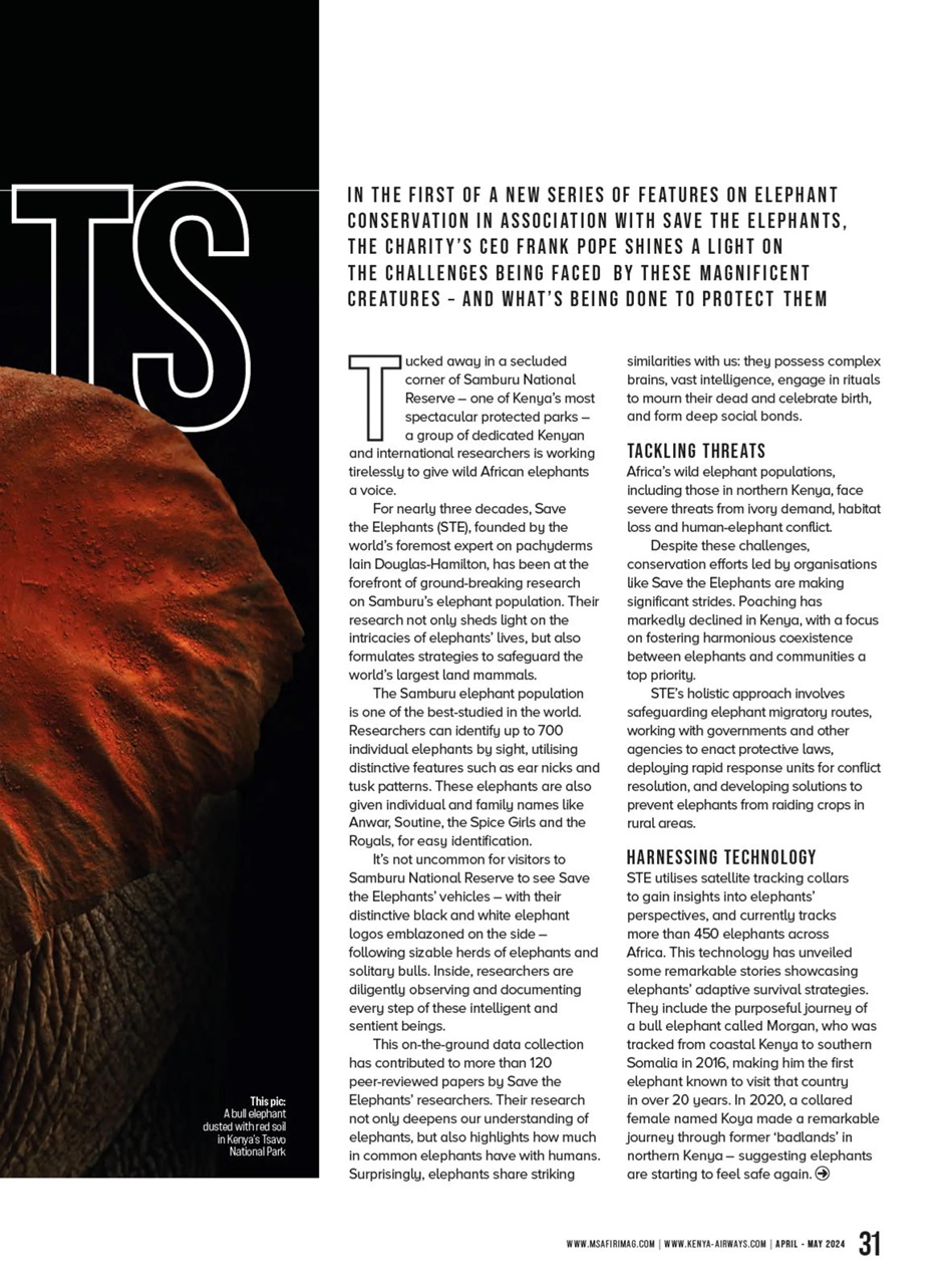 MSAFIRI – Kenya Airways Inflight Magazine Assinaturas e April-May 2024 ...