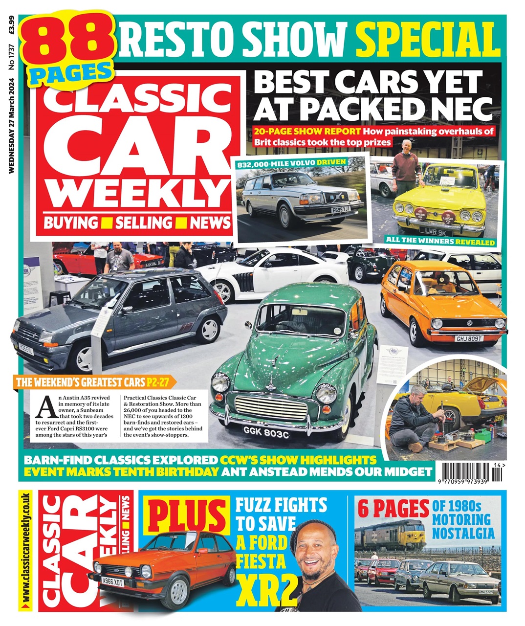 Classic Car Weekly Magazine - 27-Mar-2024 Back Issue