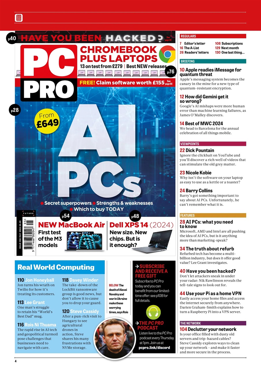 PC Pro Magazine - May 2024 Subscriptions | Pocketmags