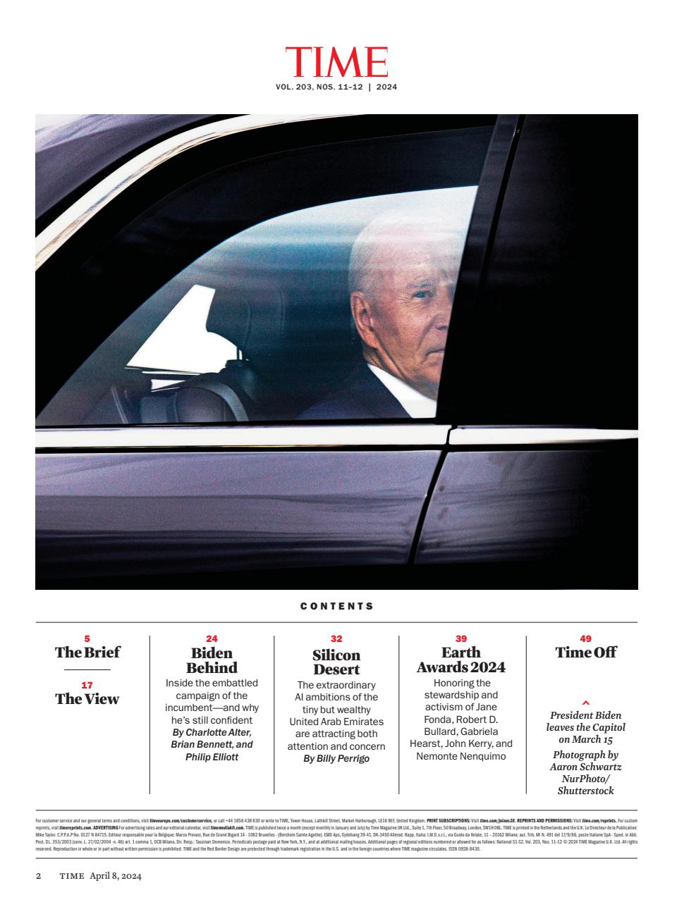 Time Magazine - 8-Apr-24 Back Issue