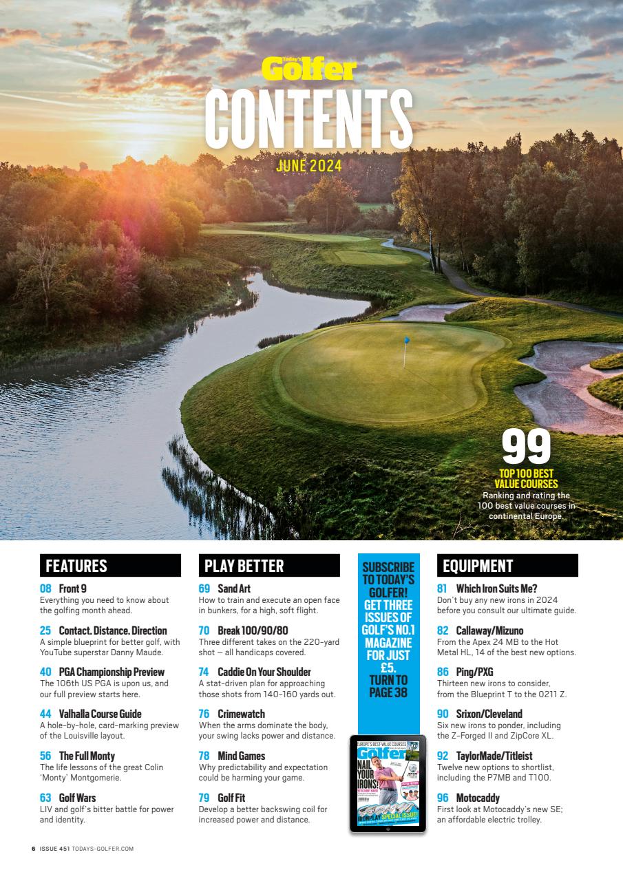 Today's Golfer Magazine Subscriptions and 451 Issue