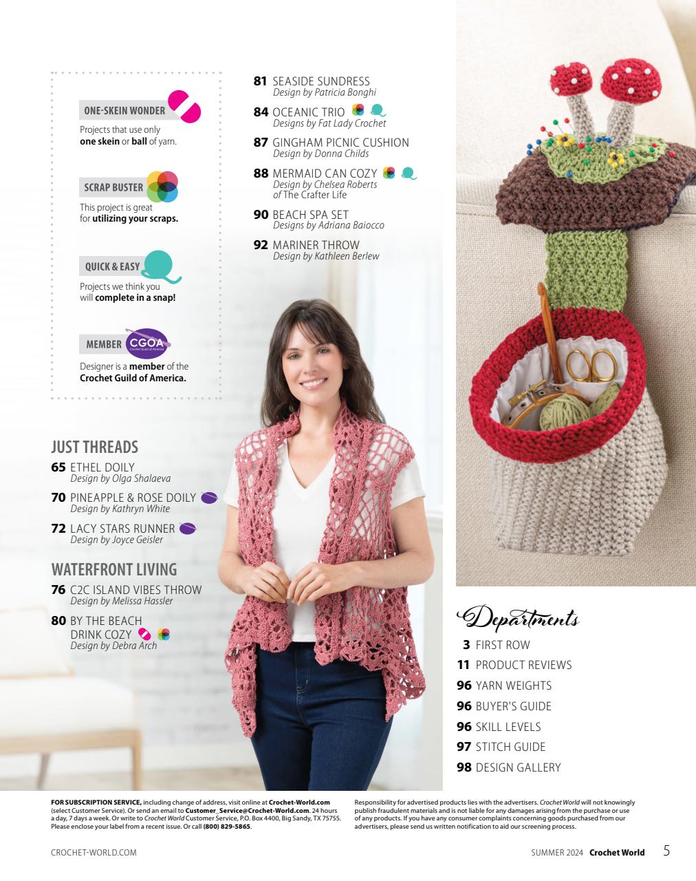 Crochet World Magazine Subscriptions and Summer 2024 Issue | Pocketmags