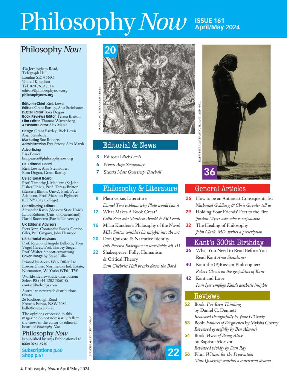 Philosophy Now Magazine Subscriptions and April/May 2024 Issue | Pocketmags