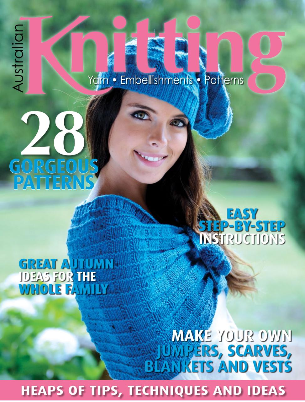 Australian Knitting Magazine Subscriptions and Volume 16-1 Issue