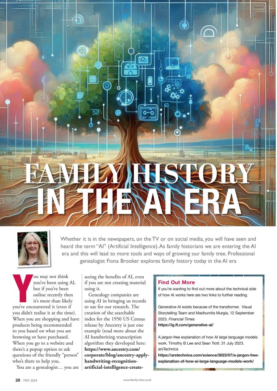 Family Tree Magazine Subscriptions and Family Tree May 2024 Issue ...
