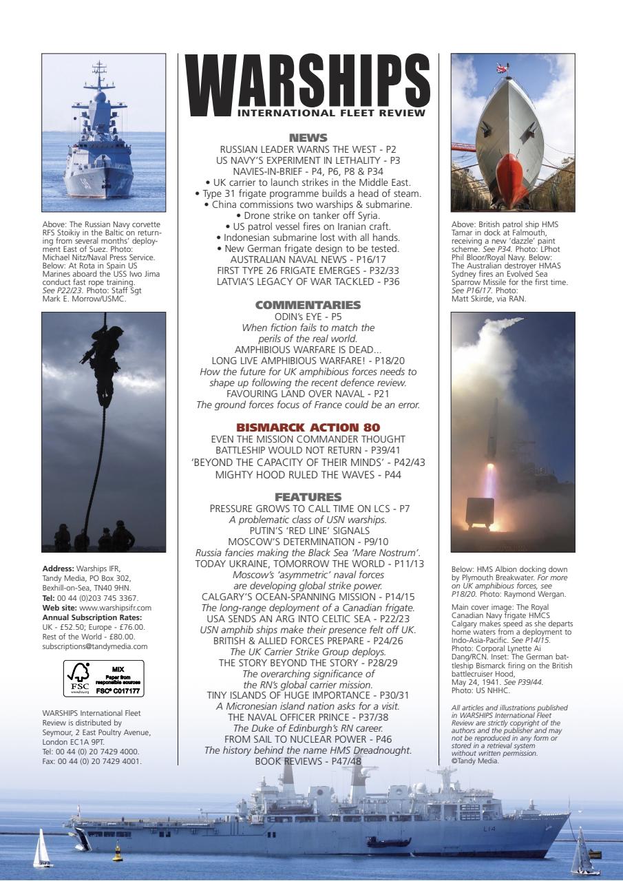 Warships International Fleet Review Magazine - Jun-21 Edición anterior