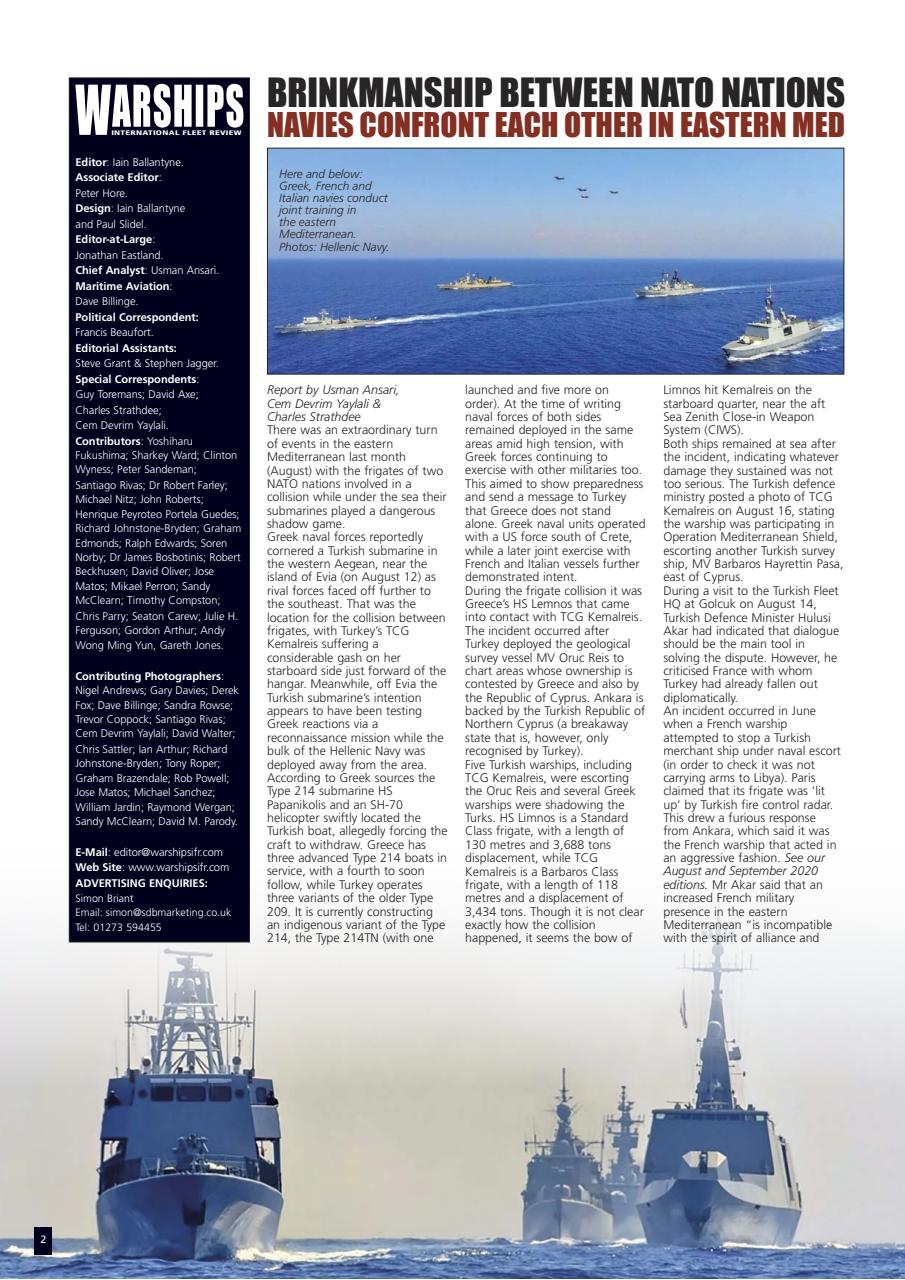 Warships International Fleet Review Magazine - Oct-20 Edición anterior