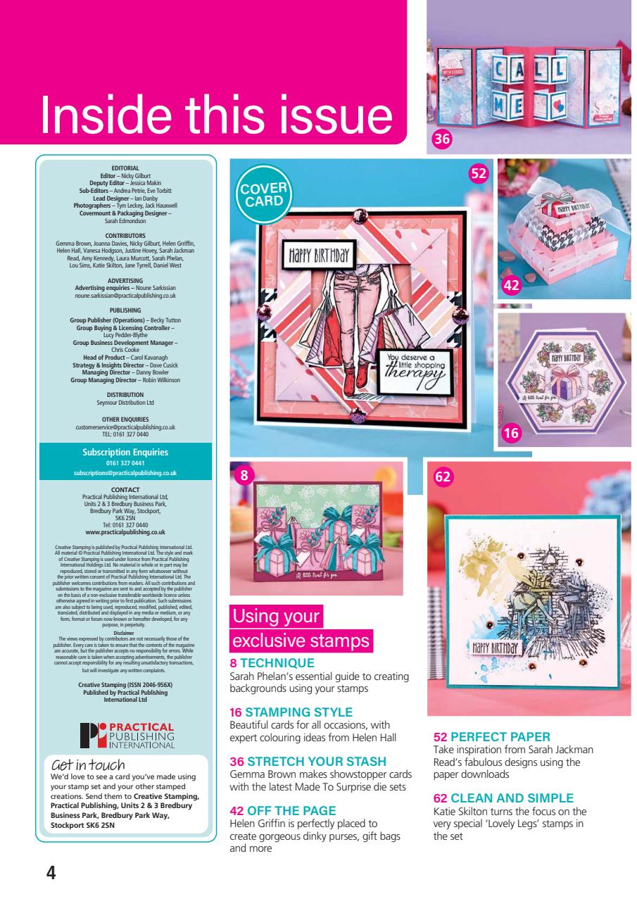 Creative Stamping Magazine Subscriptions and Issue 134 Issue