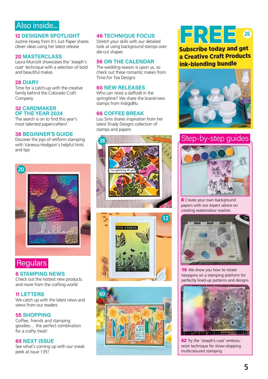 Creative Stamping Magazine Subscriptions and Issue 134 Issue
