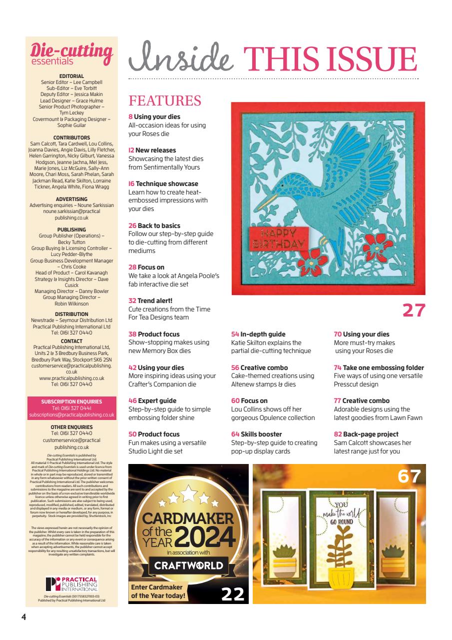 Die-Cutting Essentials Magazine Subscriptions and Issue 115 Issue ...