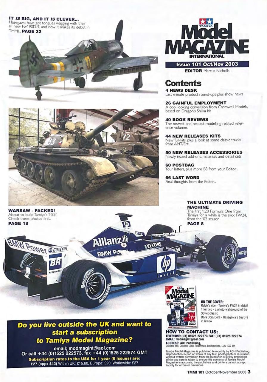 Tamiya Model Magazine - 101 Back Issue