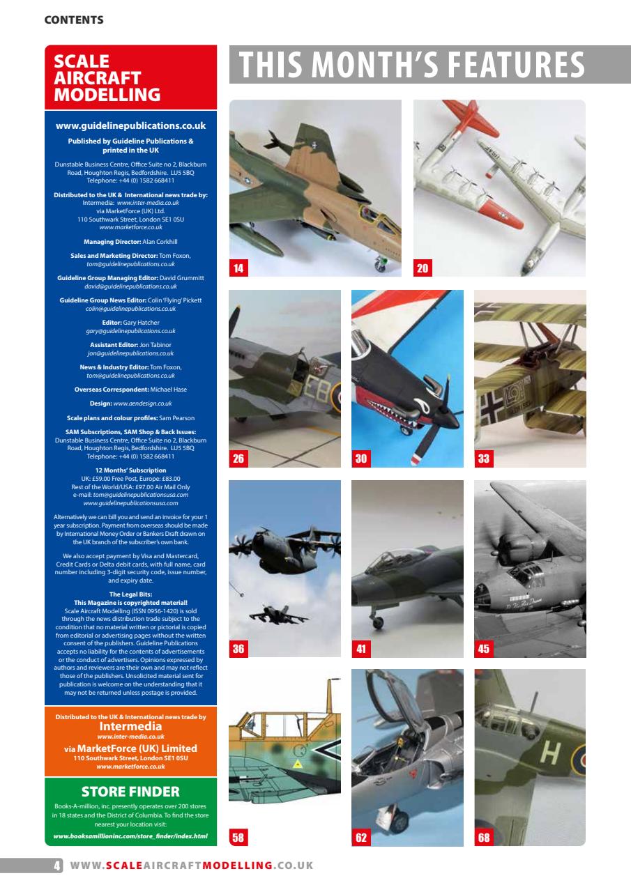 Scale Aircraft Modelling Magazine Subscriptions and May 2024 Issue ...
