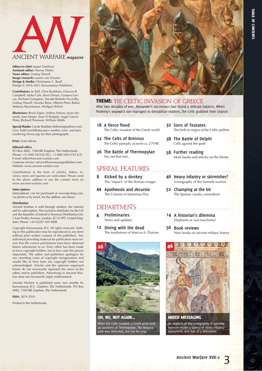 Ancient Warfare Magazine Subscriptions and AW XVII.2 Issue | Pocketmags