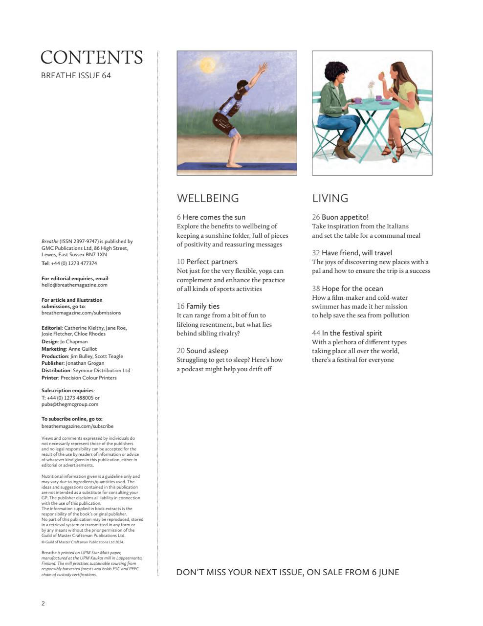 Breathe Magazine Subscriptions and Issue 064 Issue