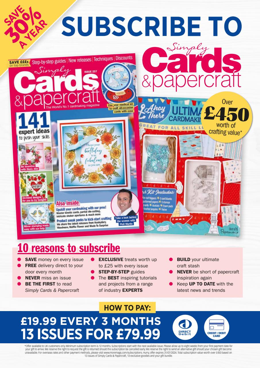 Simply Cards & Papercraft Magazine Subscriptions and Issue 257 Issue ...