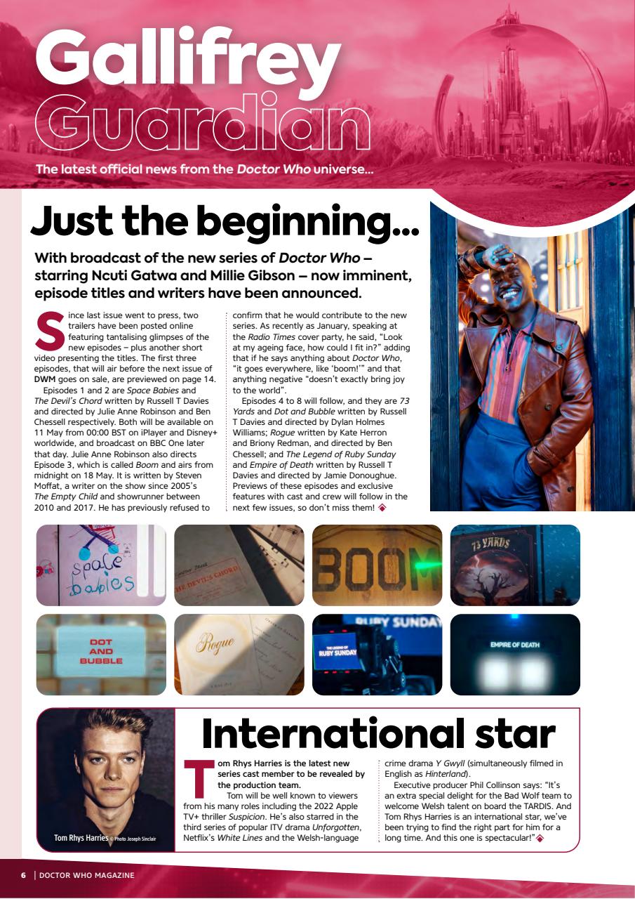 Doctor Who Magazine Subscriptions and 603 Issue