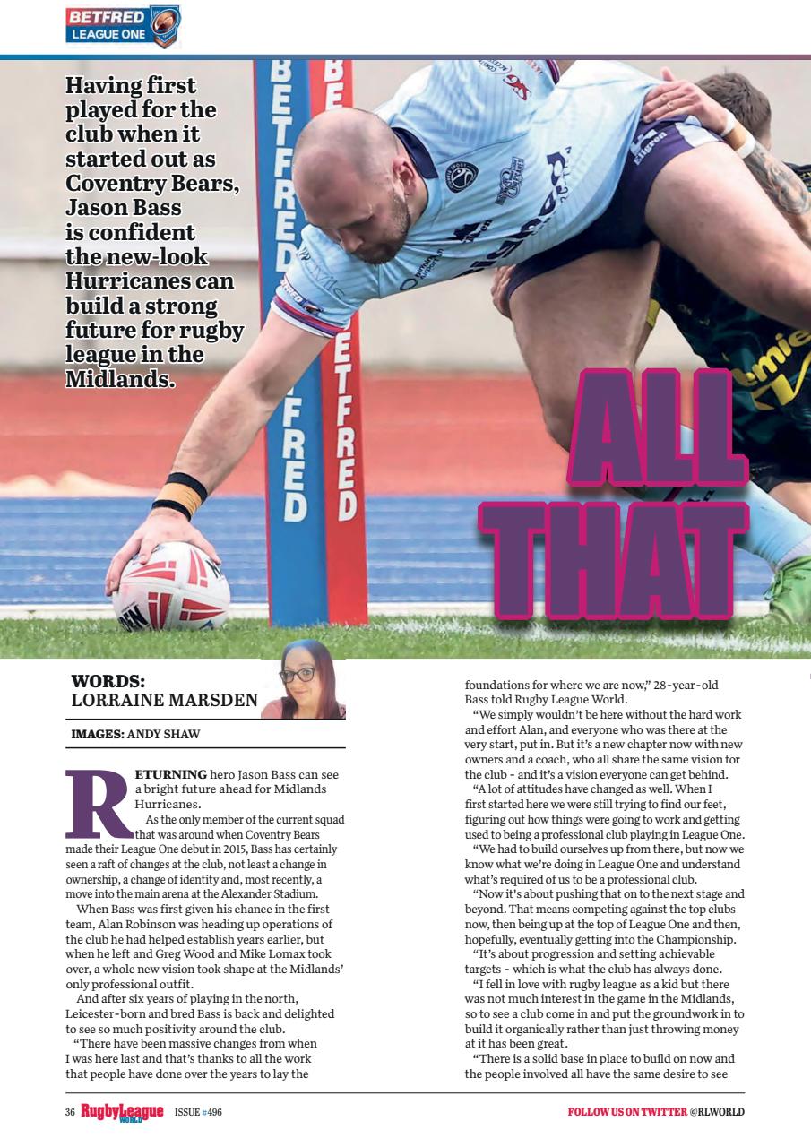 Rugby League World Magazine Subscriptions and 496 Issue