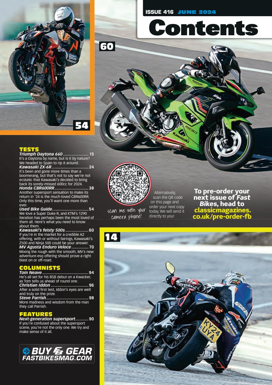 Fast Bikes Magazine Subscriptions and June 2024 Issue