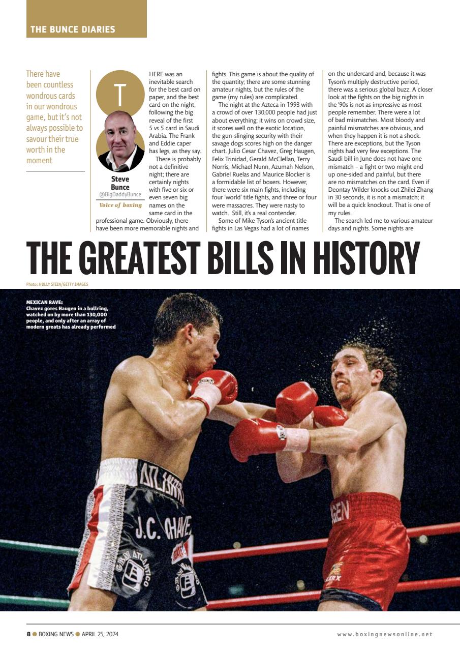 Boxing News Magazine - 25-Apr 2024 Back Issue