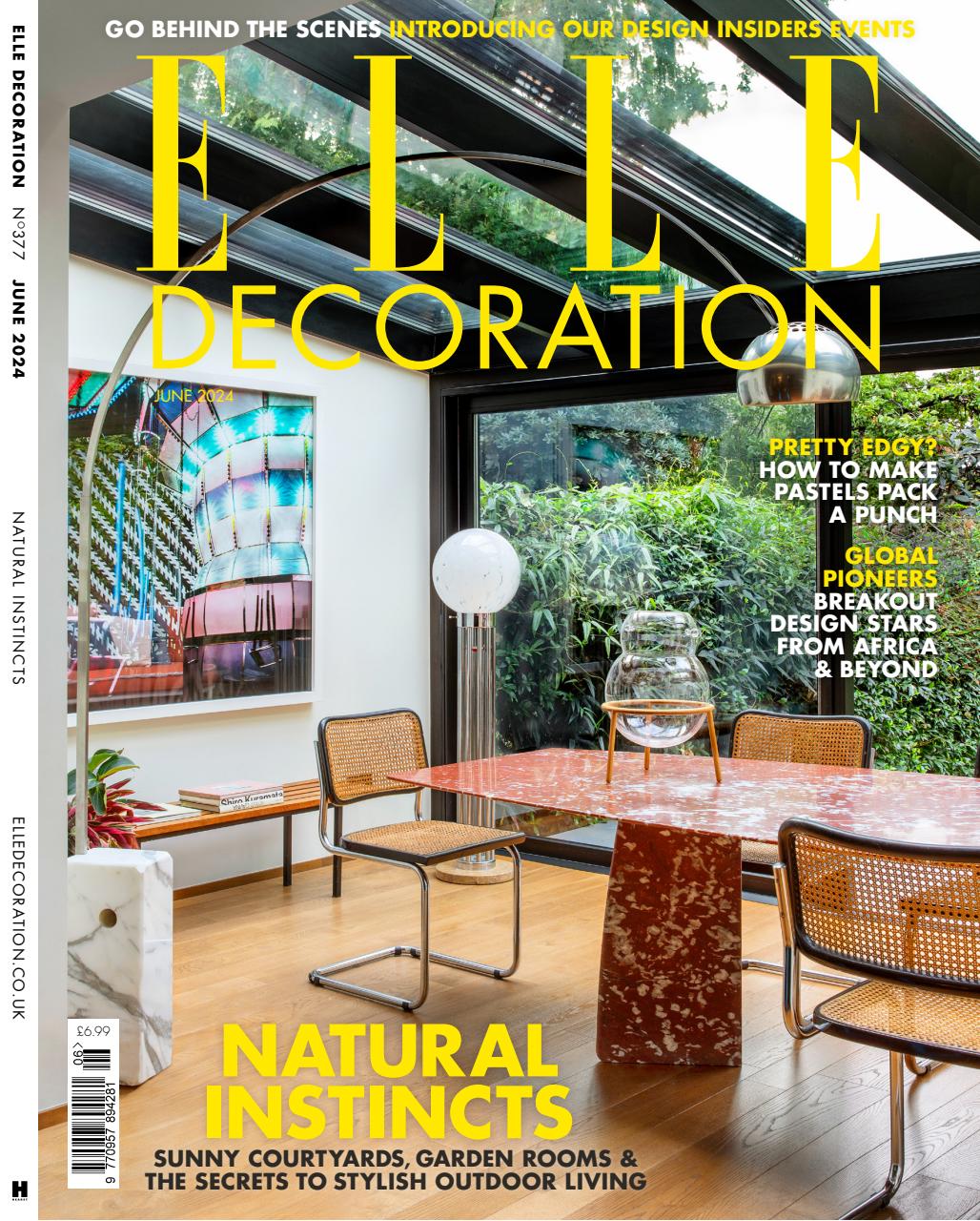 Elle Decoration Magazine Subscriptions and Jun-24 Issue
