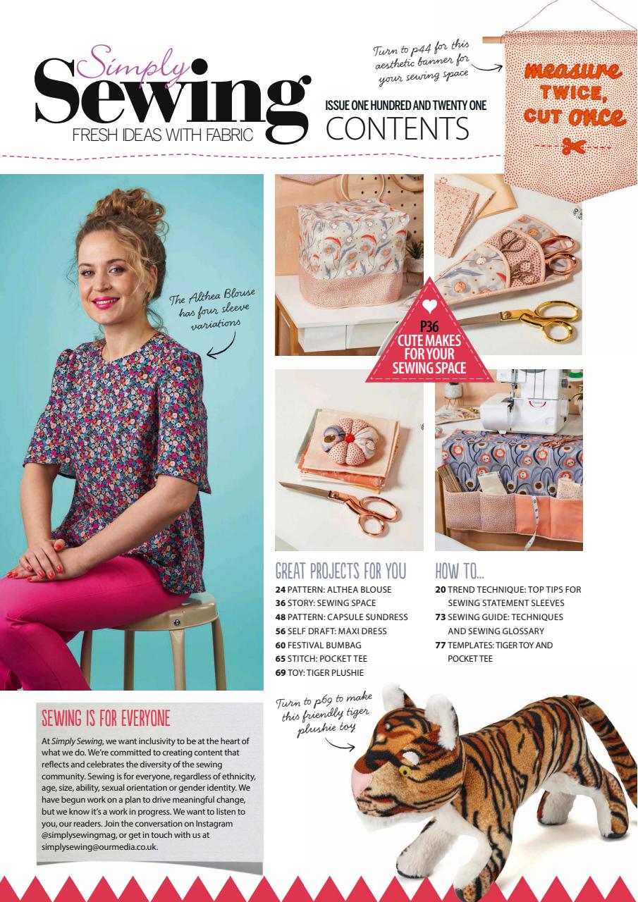 Simply Sewing Magazine Subscriptions and 121 Issue | Pocketmags