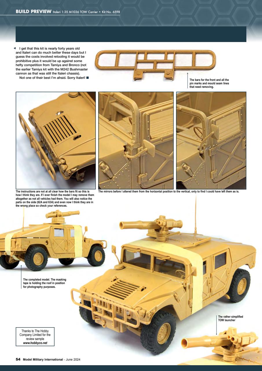 Military Modelling International Magazine Subscriptions and 218 Issue