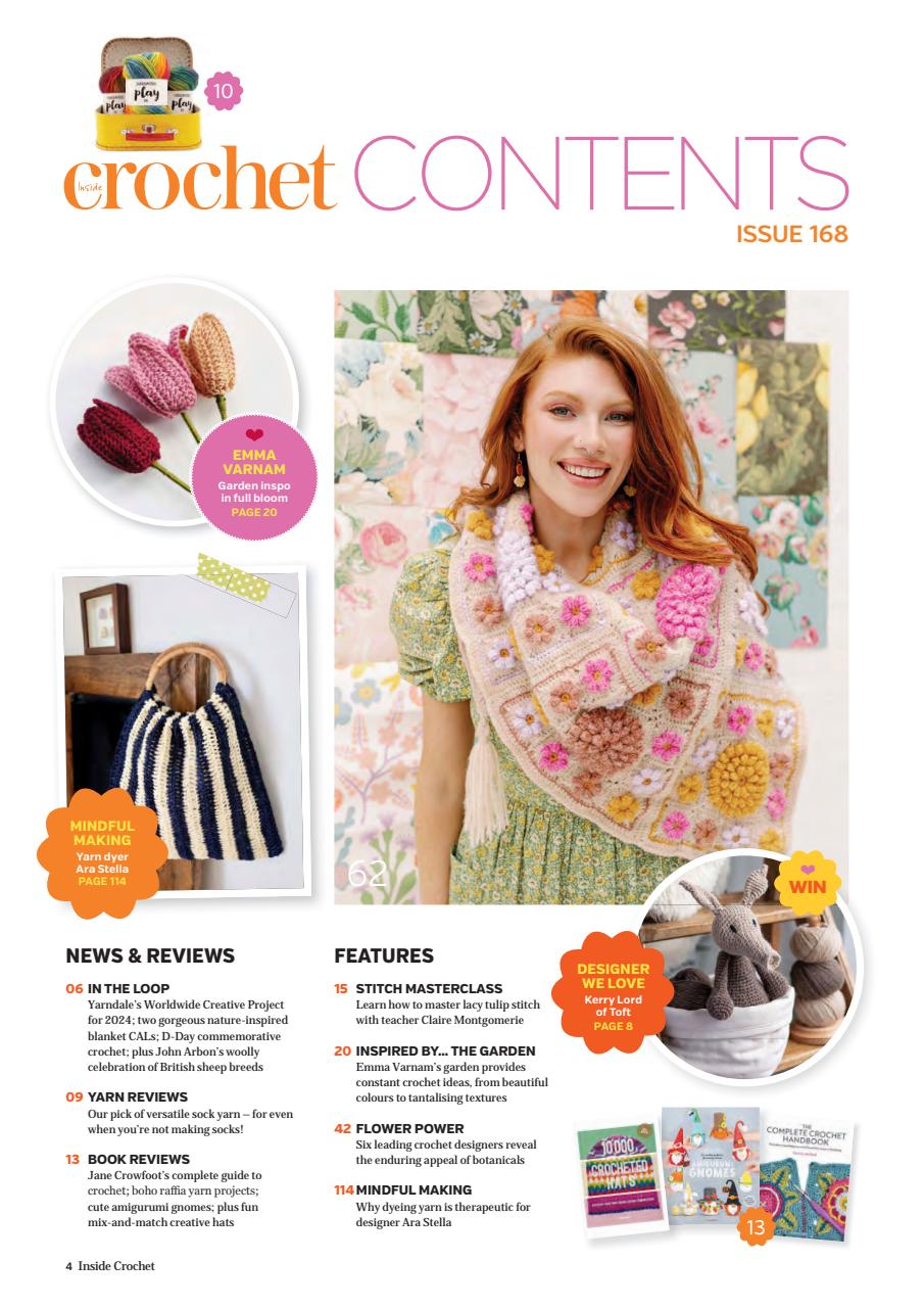 Inside Crochet Magazine Subscriptions and Issue 168 Issue