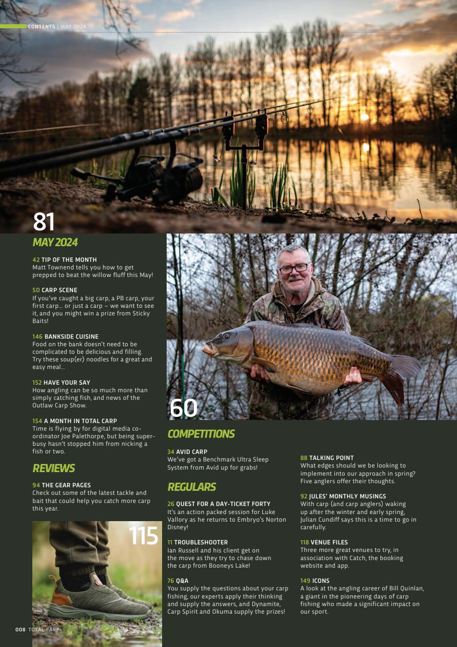 Total Carp Magazine Subscriptions and May 2024 Issue