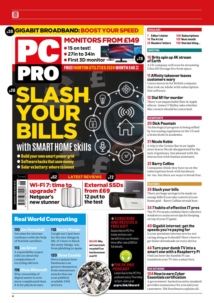 PC Pro Magazine Subscriptions and June 2024 Issue