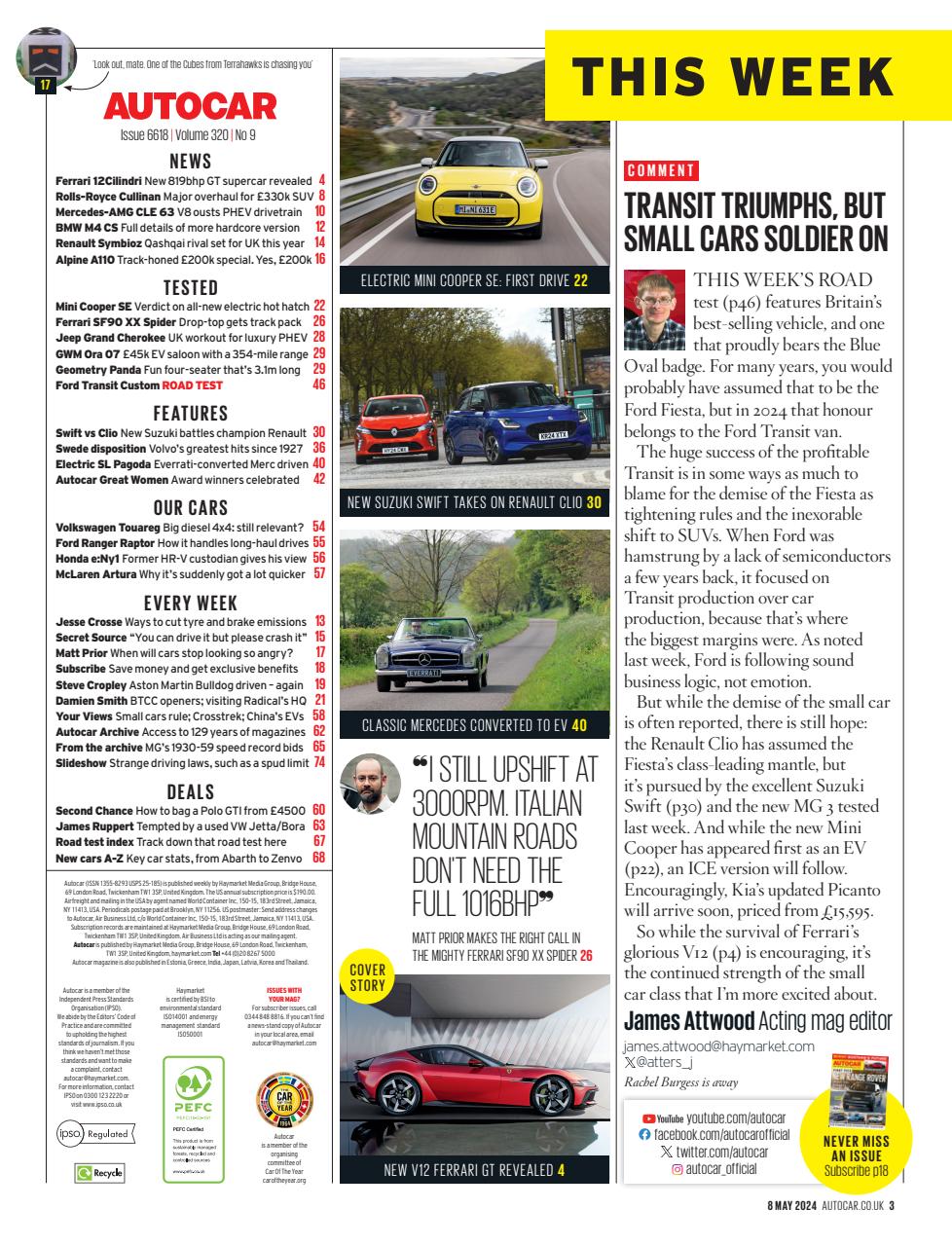 Autocar Magazine Subscriptions and 8-May-2024 Issue | Pocketmags