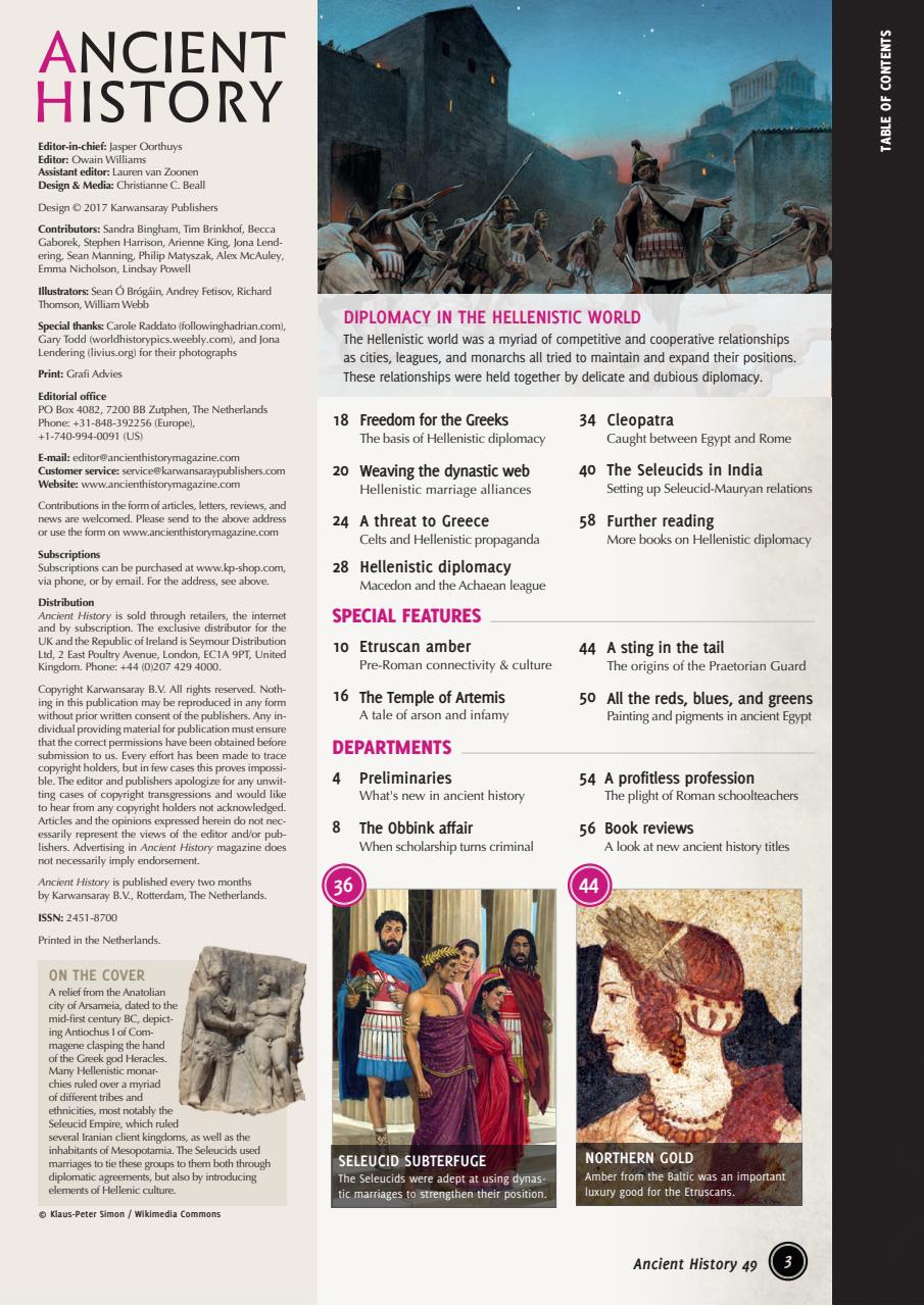 Ancient History Magazine Subscriptions and AH 49 Issue