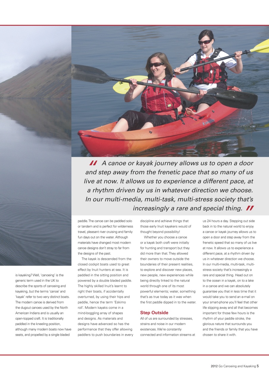Go Canoeing and Kayaking Magazine Subscriptions and Issue 2 (2012) Issue
