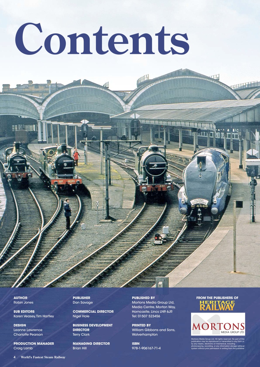 Mortons Books - World's Fastest Steam Railway Back Issue