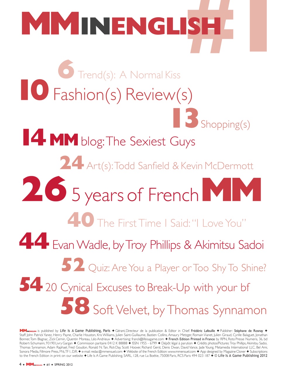 MM in English Magazine - MM in English #1 Back Issue