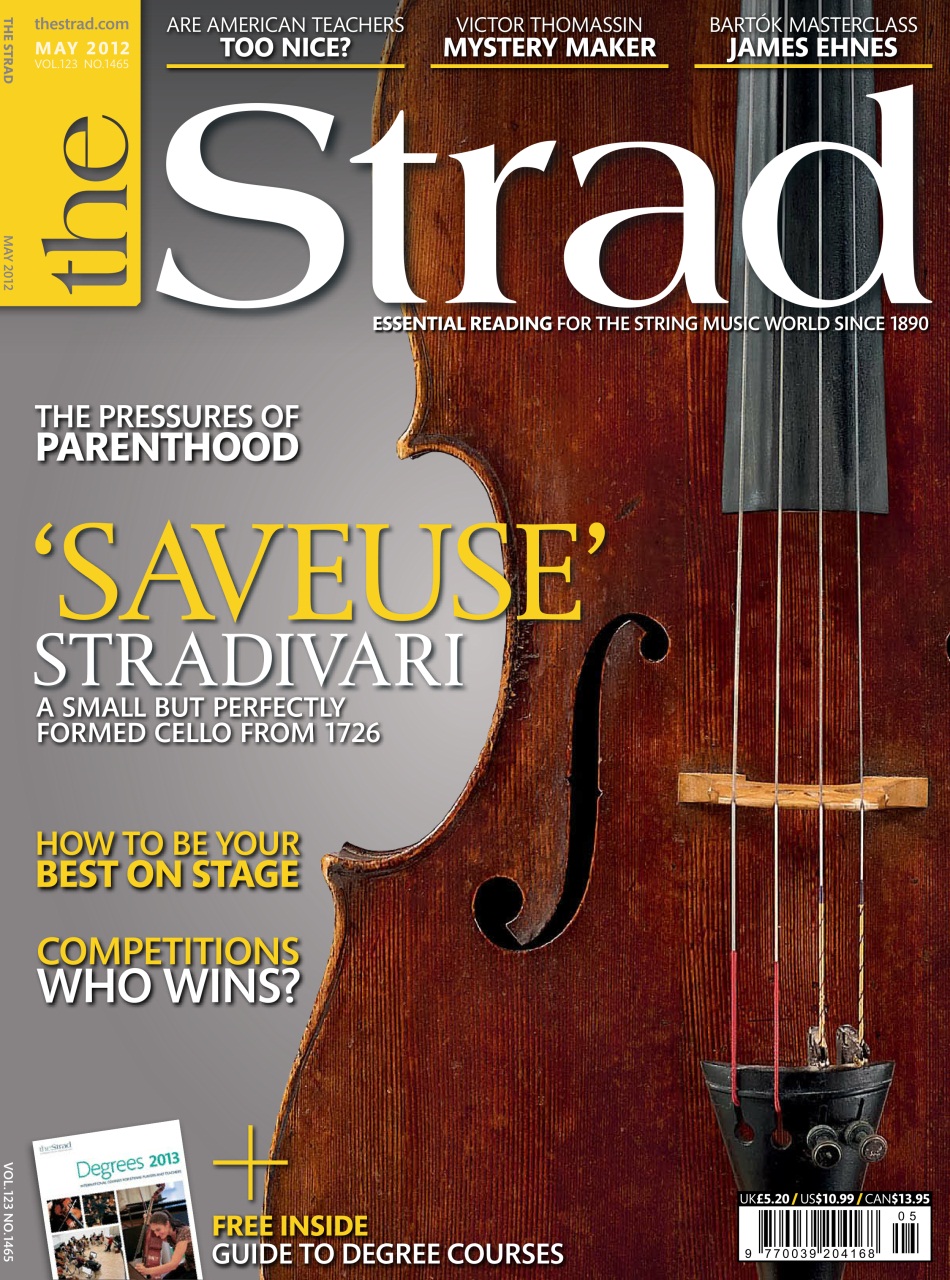 The Strad Magazine - May 2012 and Degrees 2012-13 supplement Back Issue