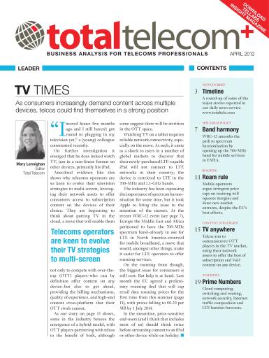 Total Telecom Magazine - April 2012 Back Issue