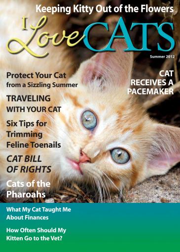 I Love Cats Magazine - Summer 2012 Back Issue