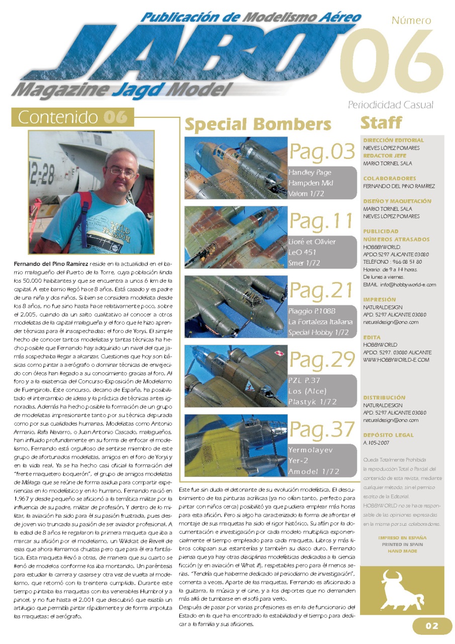 Jabo Magazine - JABO MAGAZINE 06 SPECIAL BOMBERS Back Issue