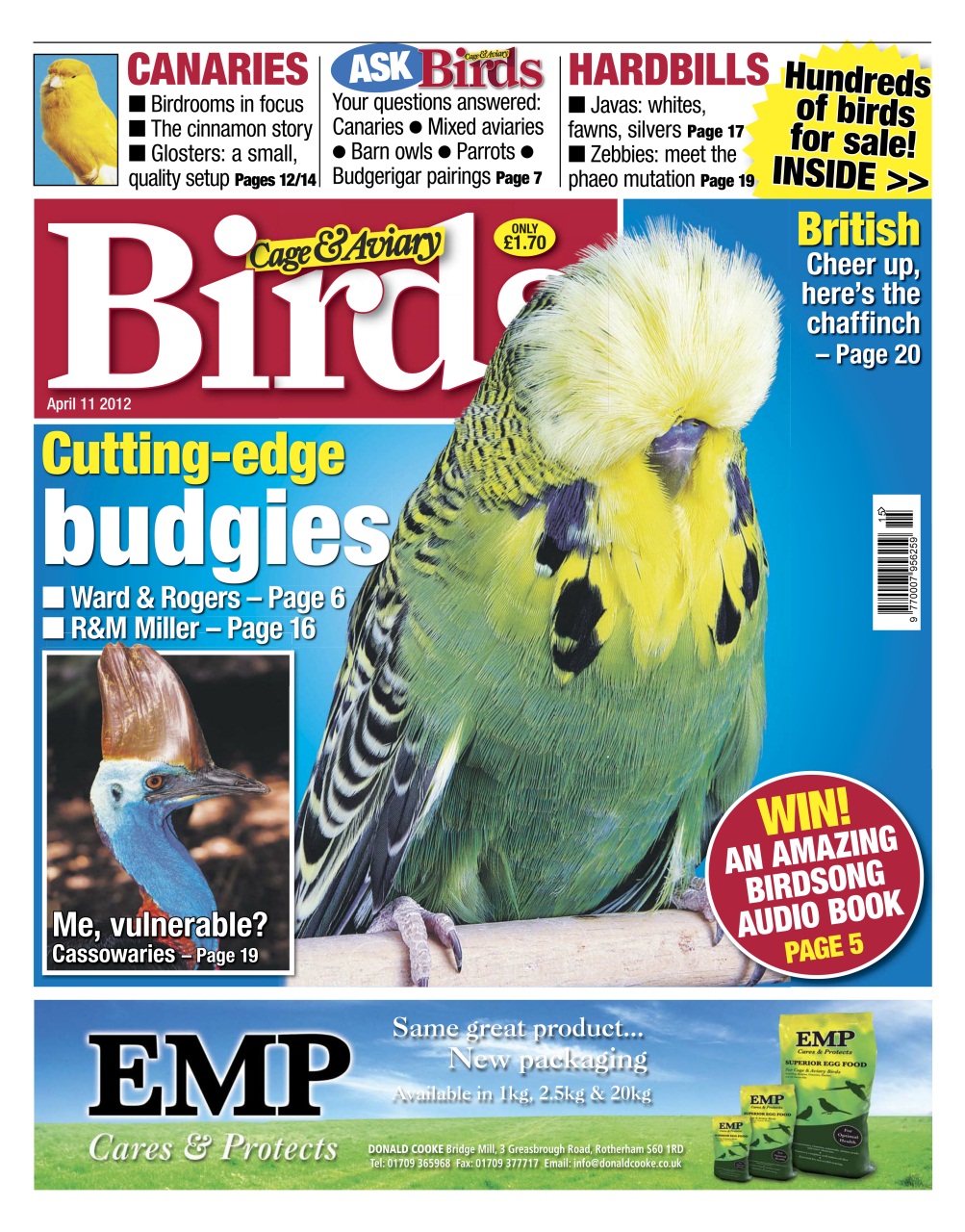 Cage & Aviary Birds Magazine - Cage and Aviary April 11 2012 Back Issue