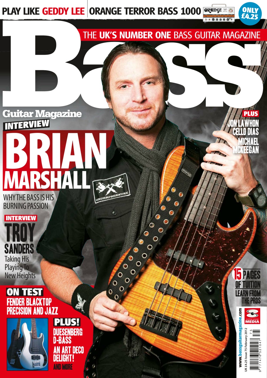 Bass Player UK Magazine - 75 February 2012 Back Issue