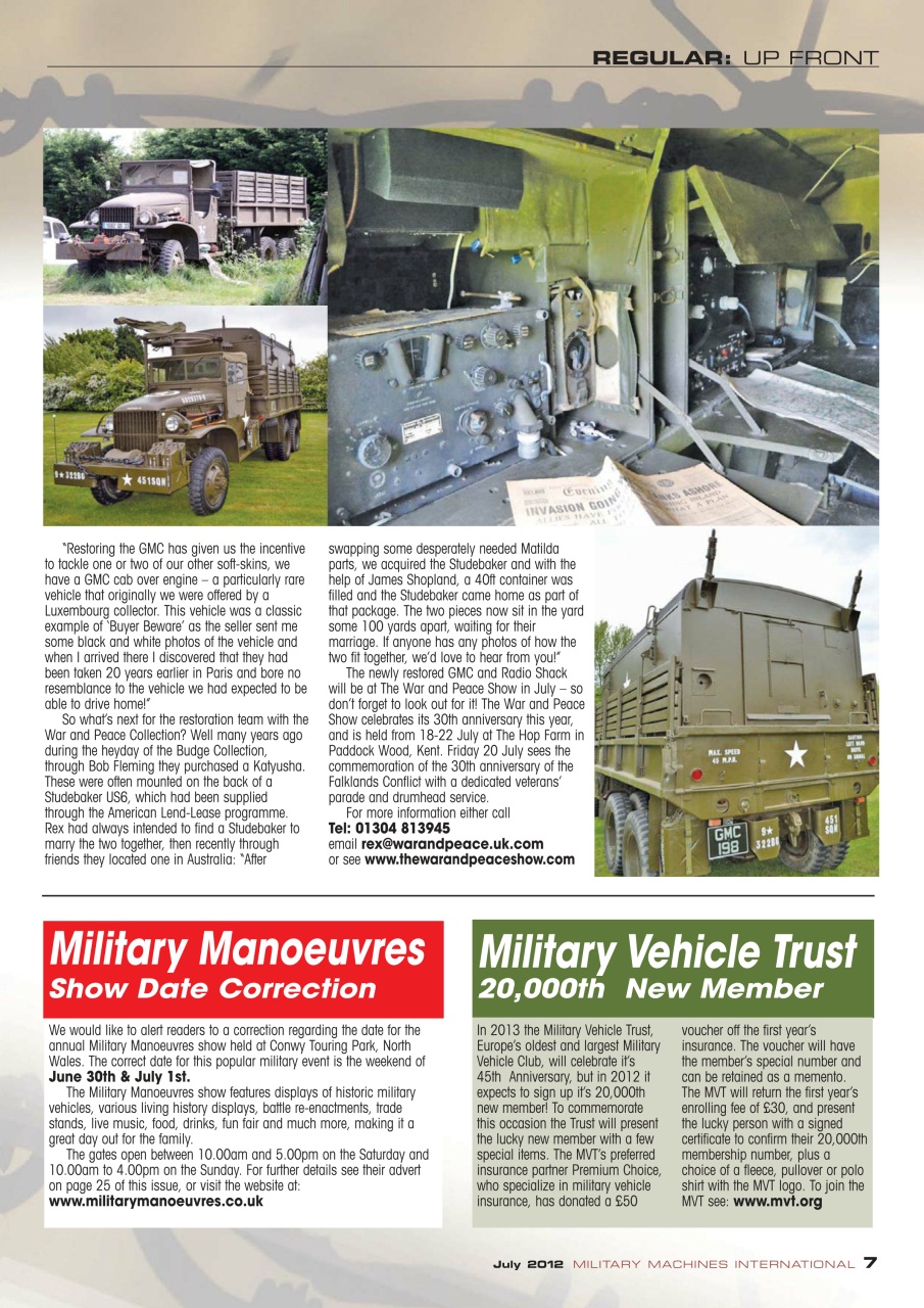 Military Machines International Magazine - July 2012 Subscriptions ...