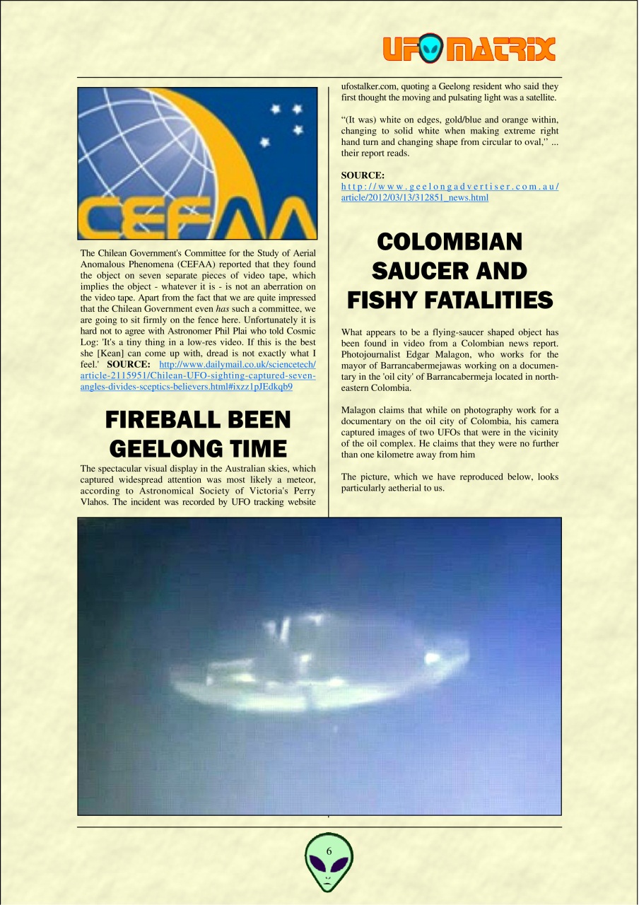 UFO Matrix Magazine - Issue 8 Back Issue