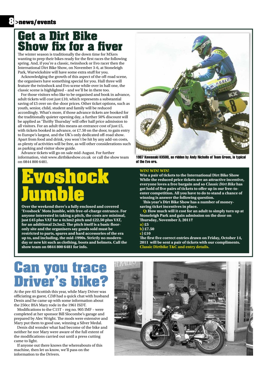 Classic Dirt Bike Magazine - Classic Dirt Bike Issue #20 Back Issue