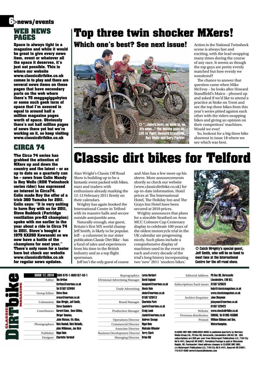 Classic Dirt Bike Magazine - Classic Dirt Bike Issue #17 Back Issue
