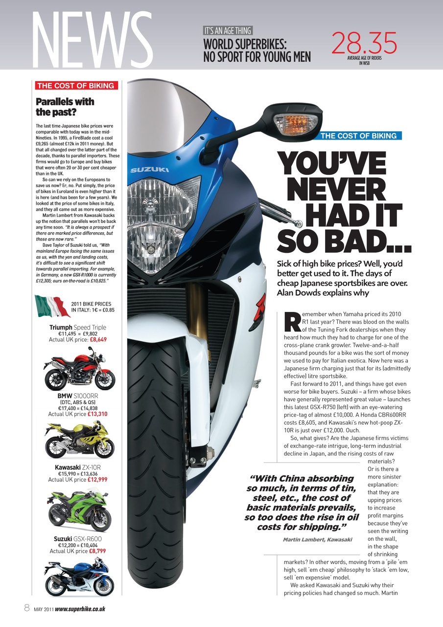 Superbike Magazine - May 2011 Back Issue