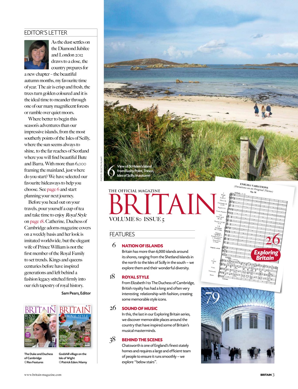 Britain Magazine - Sept - Oct 2012 Back Issue