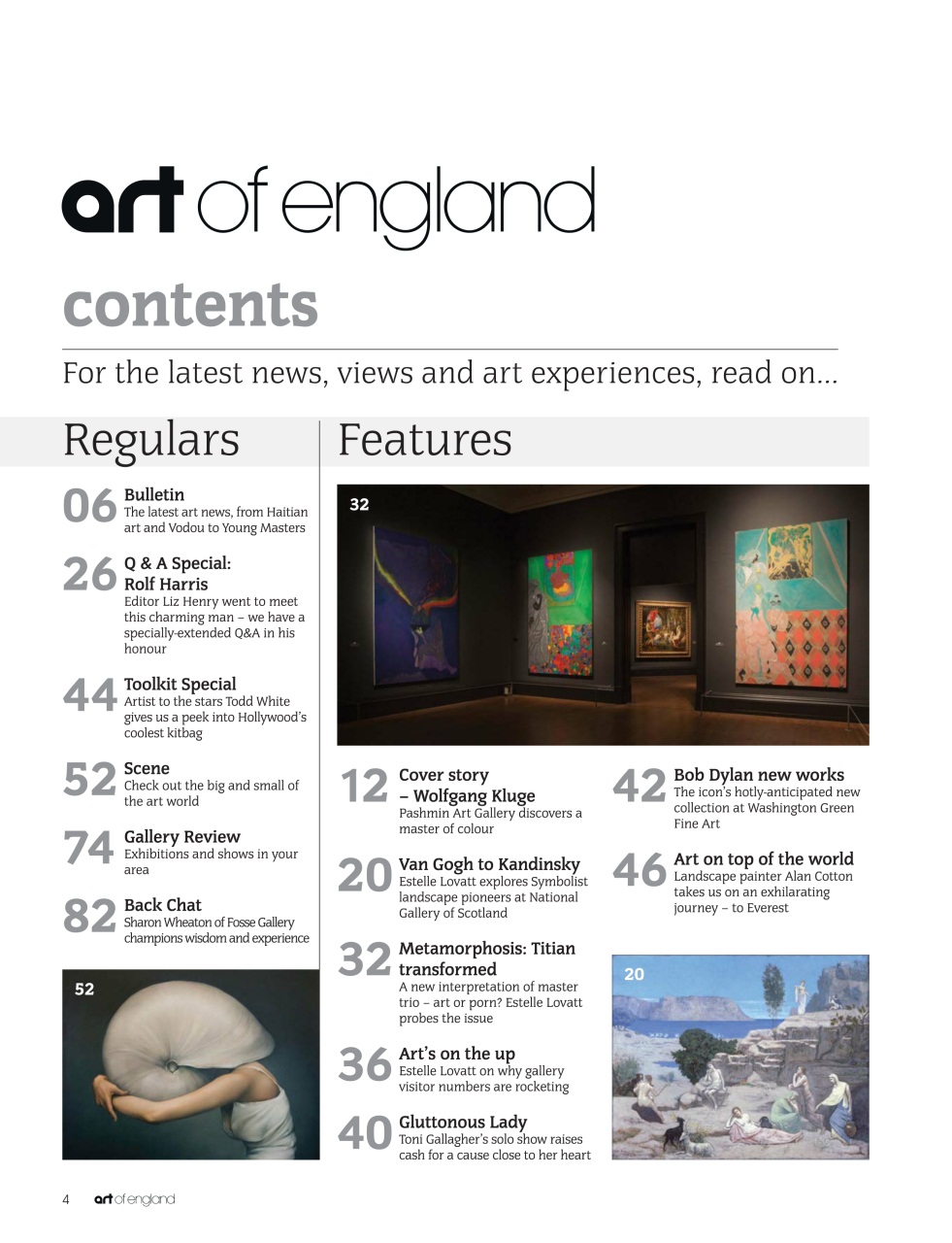 Art of England Magazine - 95 - October 2012 Back Issue