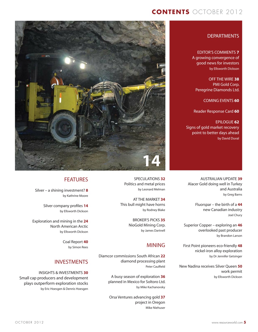 Resource World Magazine - Volume 10 Issue 10 Back Issue