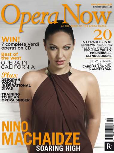 Opera Now Magazine - Opera Now November 2012 Back Issue